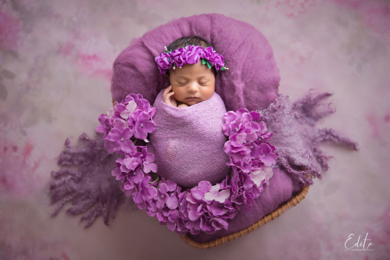Baby's milestone photo shoot - newborn session | Edita Photography